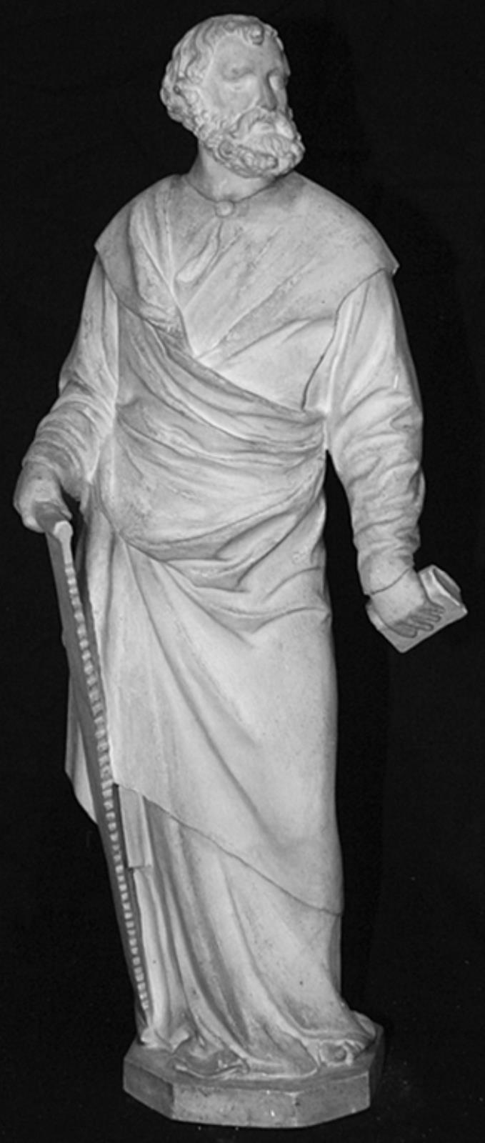 Apostlen Simon Zelotes med sav ved h. side og biblen i v. hånd. 14 ...