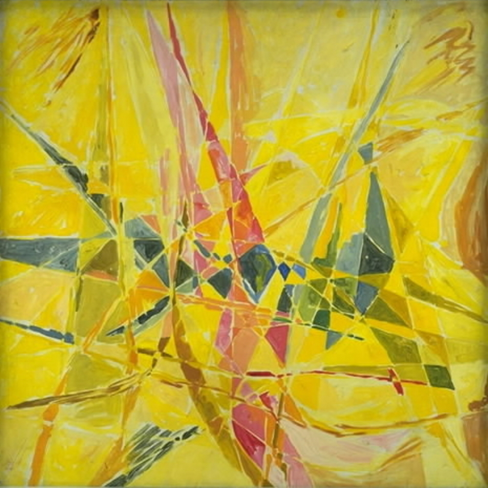 Billede malt i 8 blå farver, 1972, Else Alfelt | SMK Open