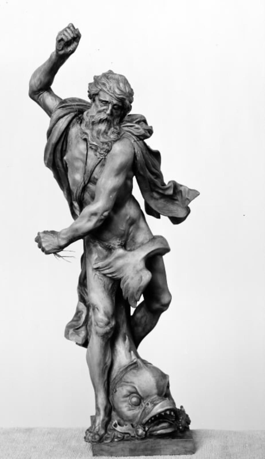 Neptun med en delfin, 1663 – 1707, Joachim Henne | SMK Open