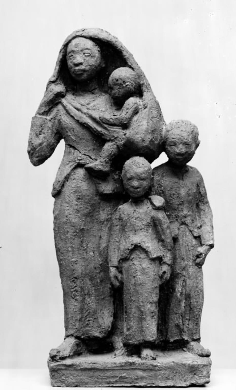 Malajisk kvinde med børn, 1921, Svend Rathsack | SMK Open