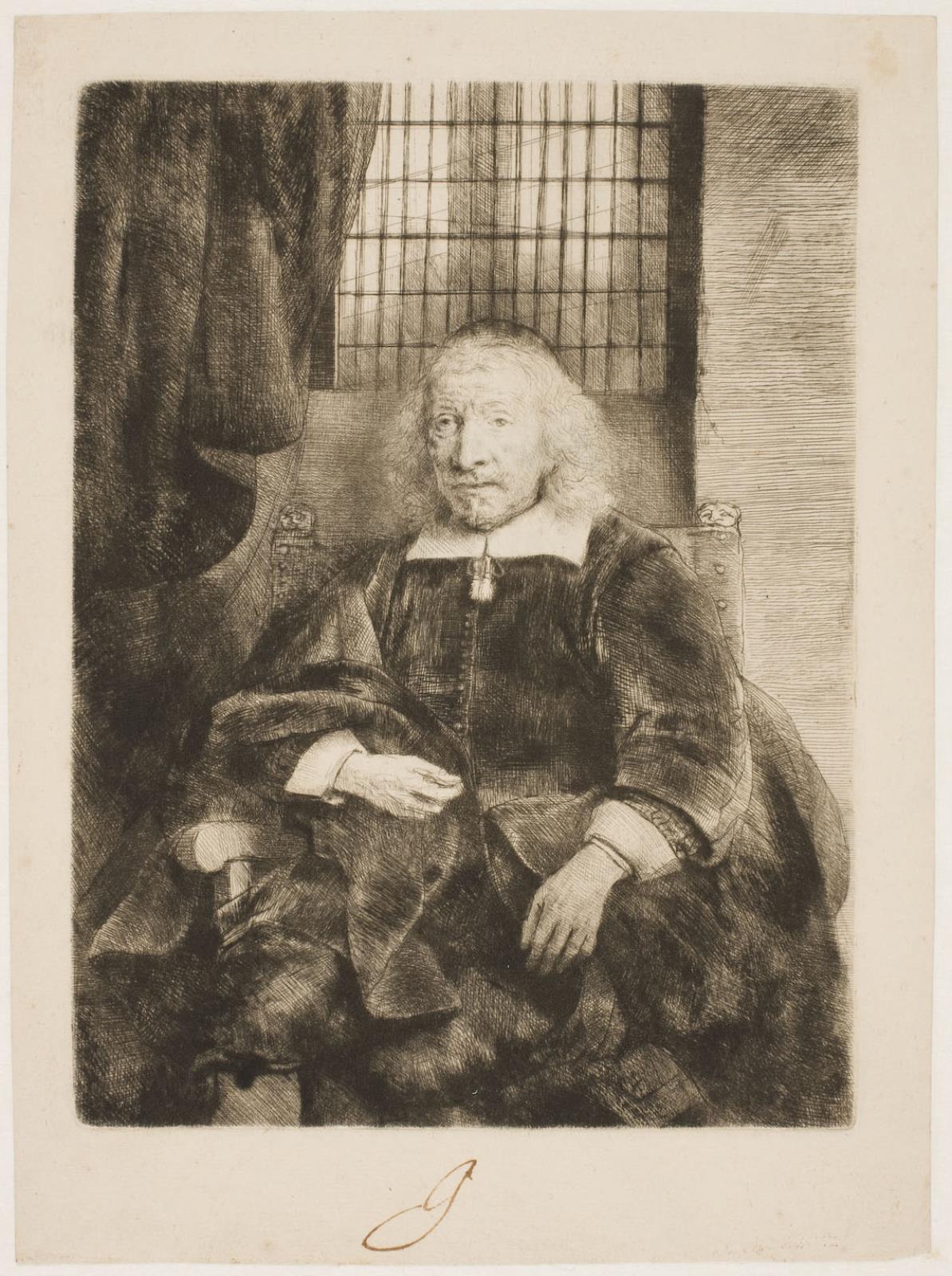 Jacob Haaring (den gamle Haaring), 1655, Rembrandt van Rijn | SMK Open