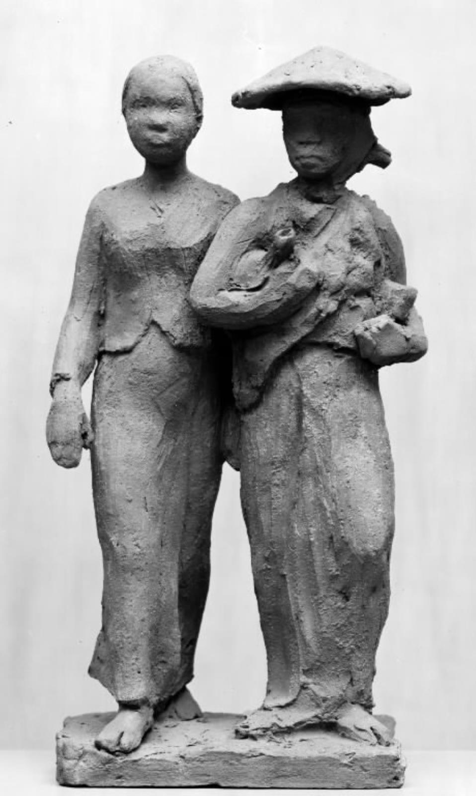 To gående malajer, 1921, Svend Rathsack | SMK Open