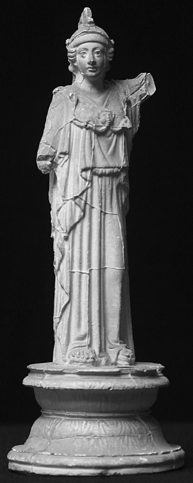 Athena, stående iført peplos m. ægide, og hjelm, Ukendt | SMK Open