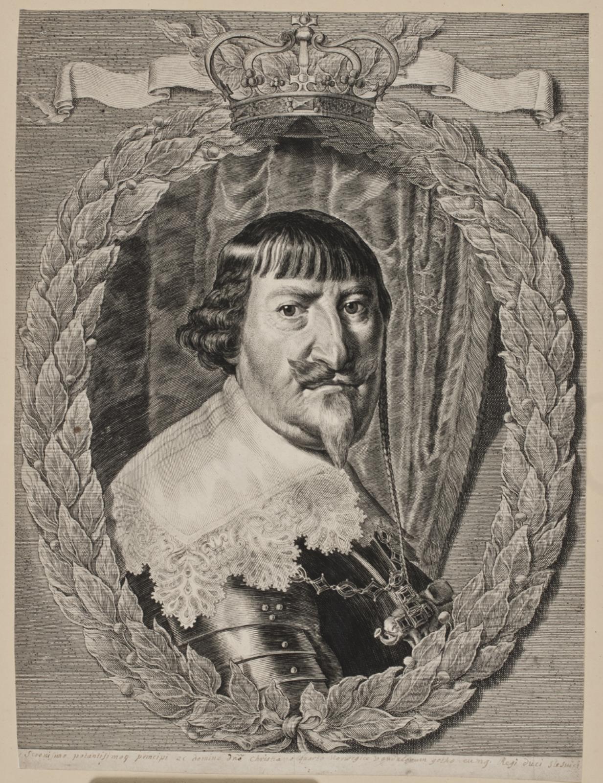 Christian IV, Danmarks konge, 1640, Theodor Matham, Abraham Wuchters ...